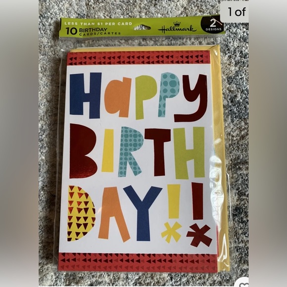 Hallmark | Party Supplies | New Hallmark Happy Birthday Pack 2 Designs ...